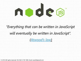 Node js overview | PPTX