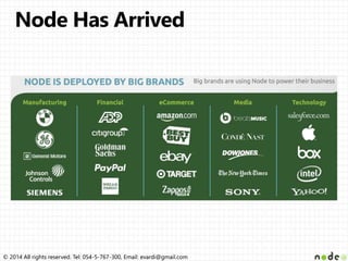 Node js overview | PPTX