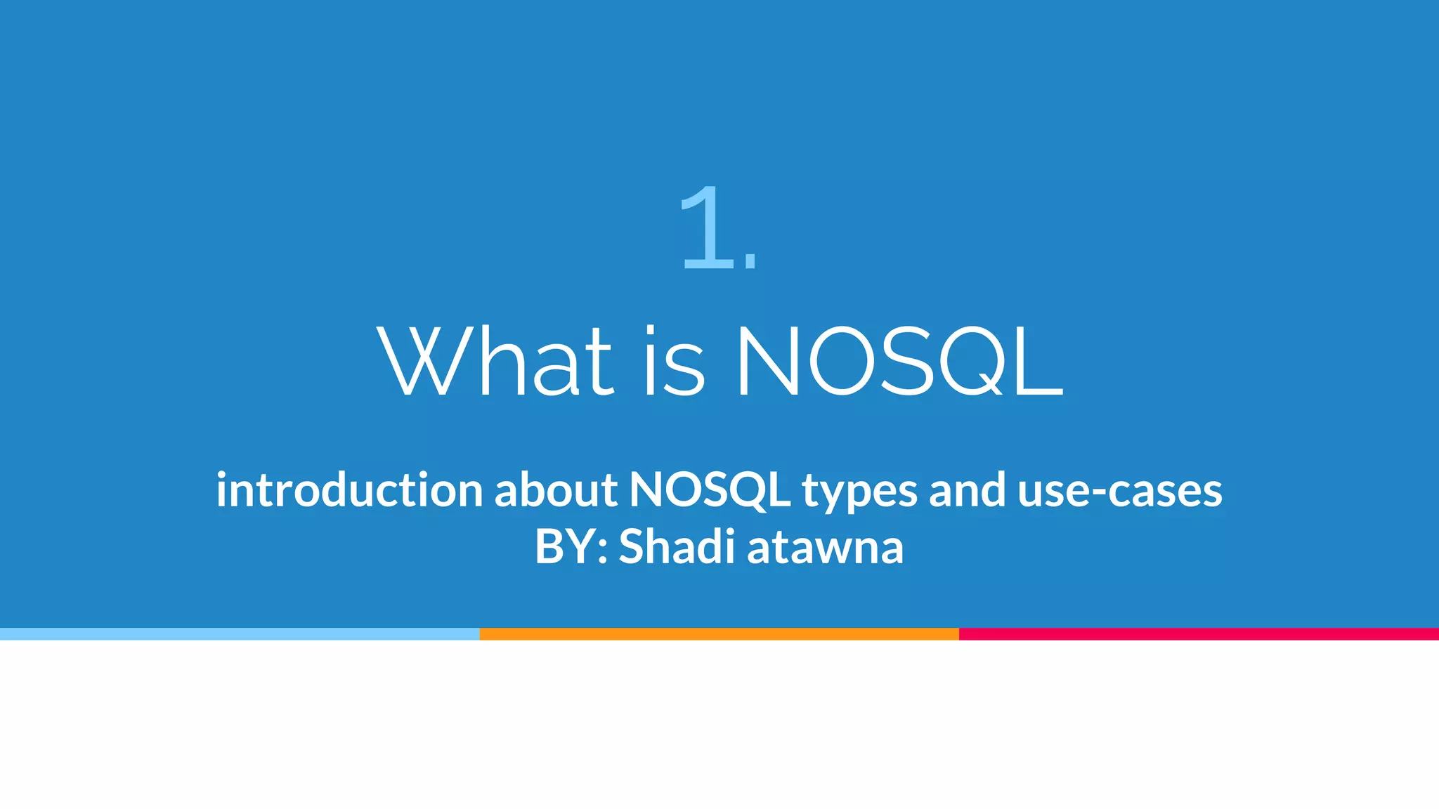 01 nosql and multi model database | PPT