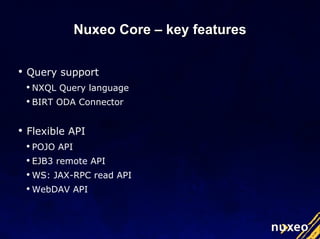 Nuxeo ECM - Architecture Overview - May 2008 | ODP | Web Development | Internet