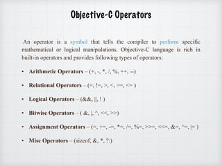 01 objective-c session 1 | PDF | Programming Languages | Computing