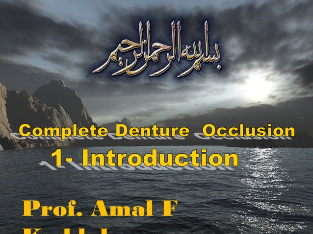 01 occlusion in prosthodontics introduction - stomatognathic system- definitions | PPT