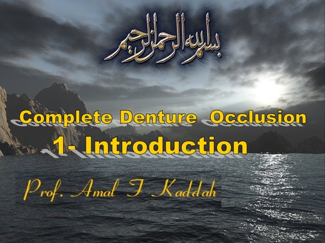 01 occlusion in prosthodontics introduction - stomatognathic system- definitions | PPT