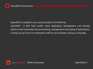 OpenShift In a Nutshell - Episode 01 - Introduction | PPT