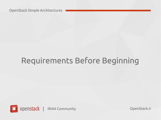 Mastering OpenStack - Episode 01 - Simple Architectures | PPT