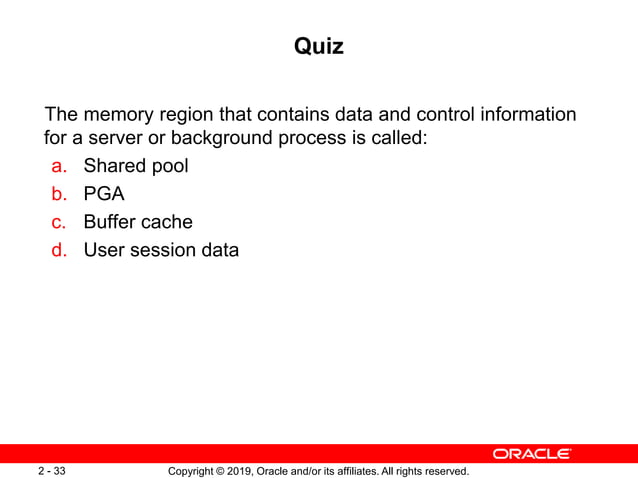 01-Oracle 19c-Architecture Overview Oracle | PPT