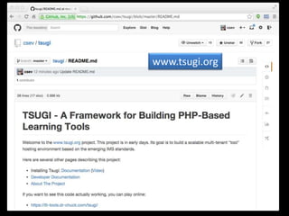 Updated Version: Tsugi Overview | PPT