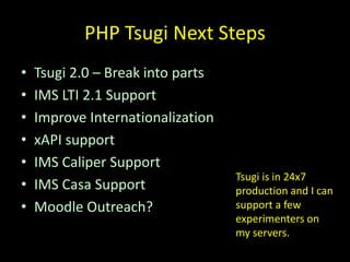 Updated Version: Tsugi Overview | PPT