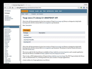 Updated Version: Tsugi Overview | PPT