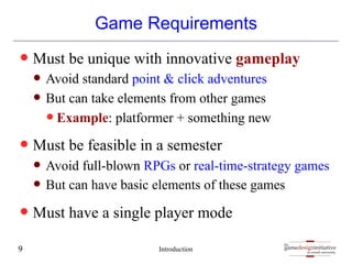 Overview of Computer Game Development | PPT