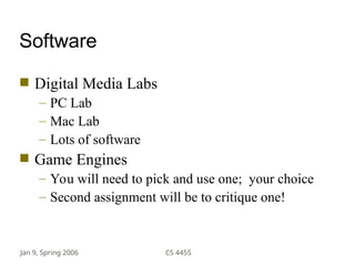 Overview of video games CS4455 video game design and programming | PPT