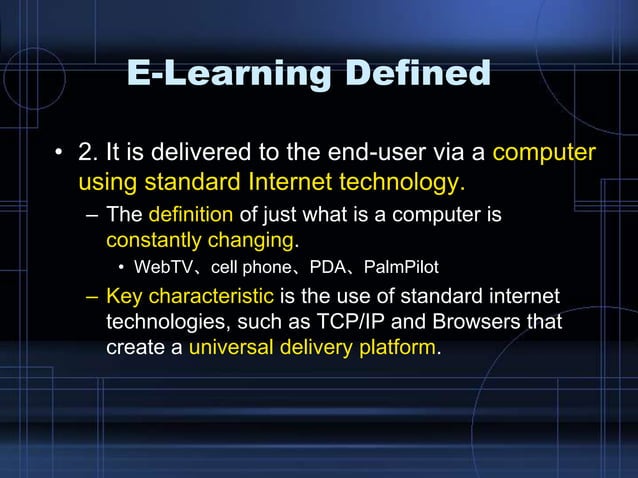01 overview of distance learning technologies | PPT