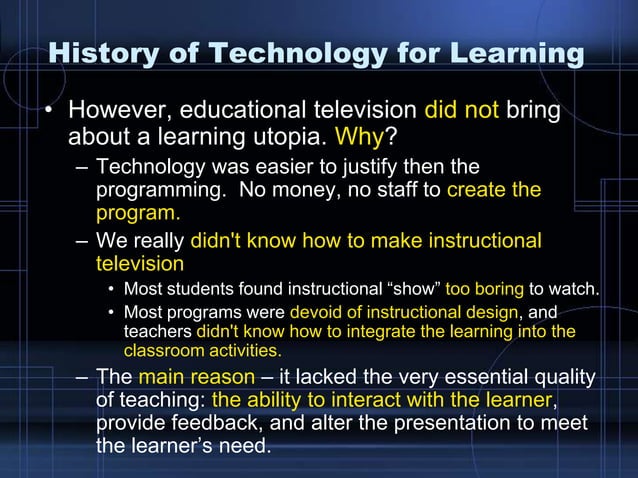 01 overview of distance learning technologies | PPT