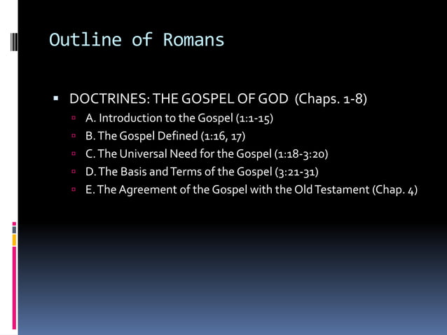 01. Paul’s Letter To The Romans Introduction | PPTX | Christianity ...