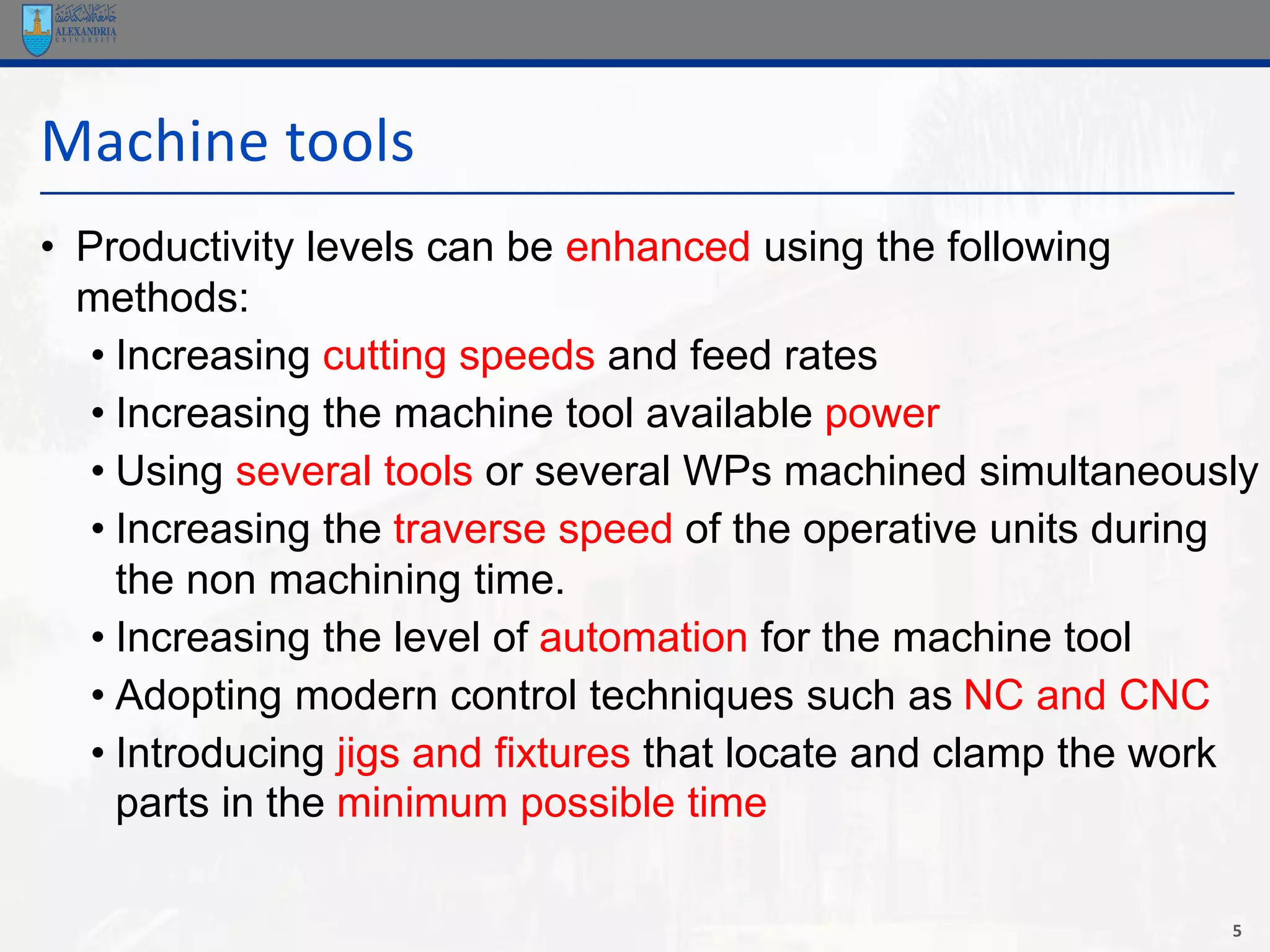 01-PED121-Lecture 2- Basic Elements and Mechanisims of Machine tools.pdf