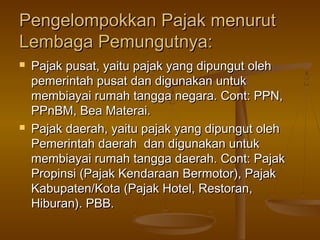 pengantar perpajakan | PPT