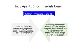 materi pengantar sistem terdistribusi untuk jurusan teknik informatika ...