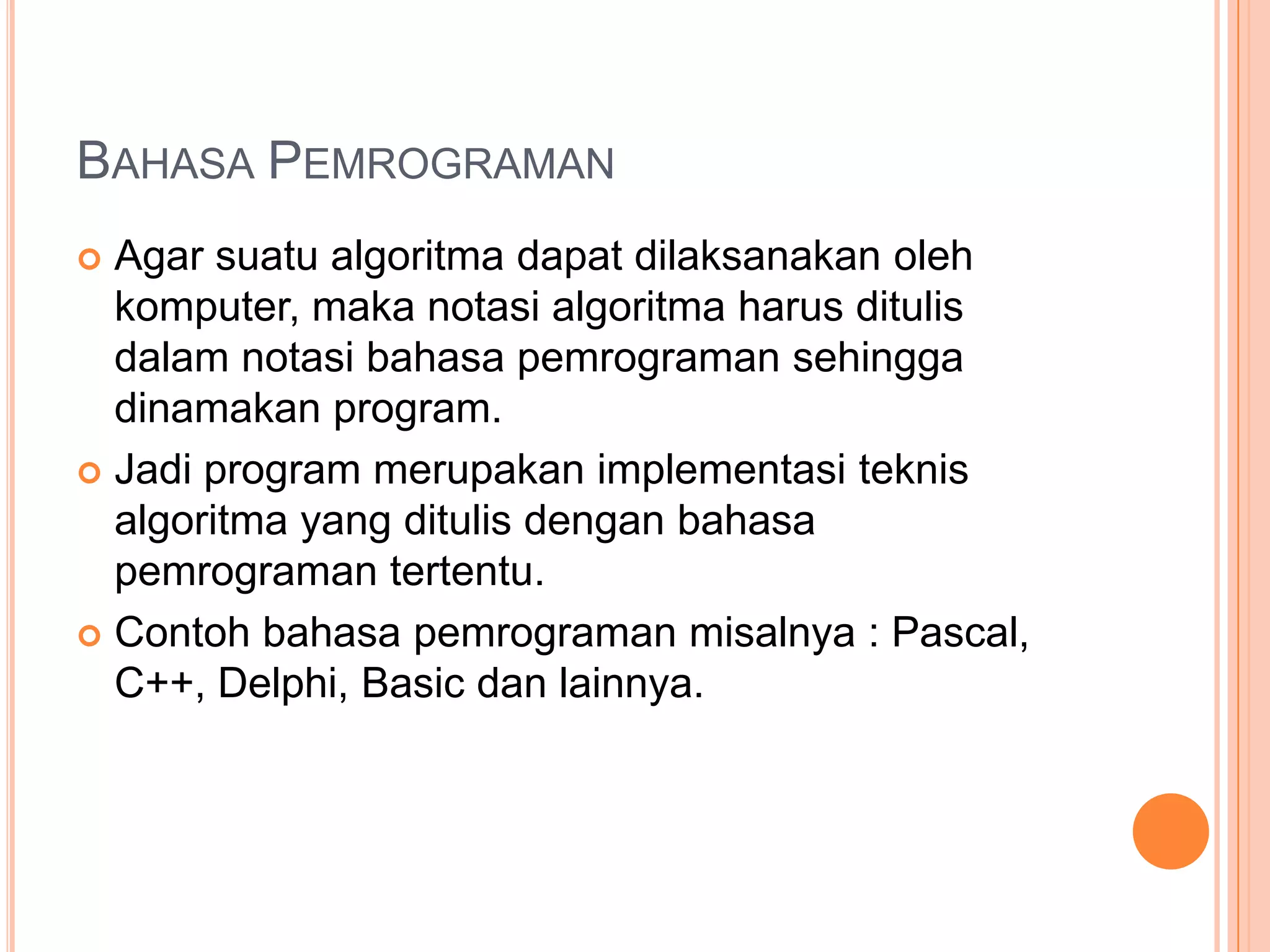 01 pengenalan algoritma | PPTX