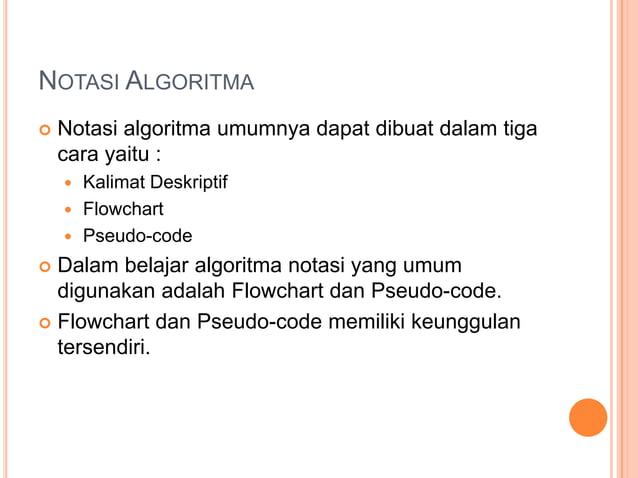 01 pengenalan algoritma | PPT