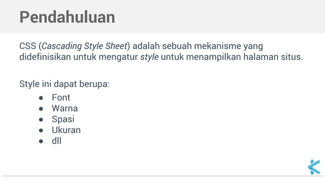Pemrograman Web - Pengenalan CSS | PDF