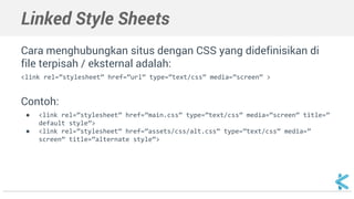 Pemrograman Web - Pengenalan CSS | PDF