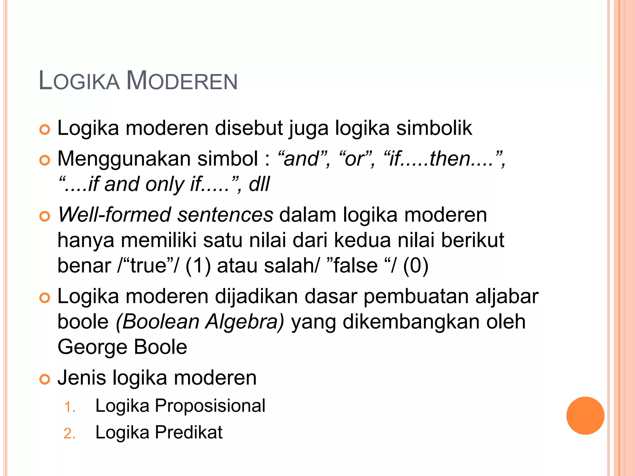 01. pengenalan logika matematika | PPTX