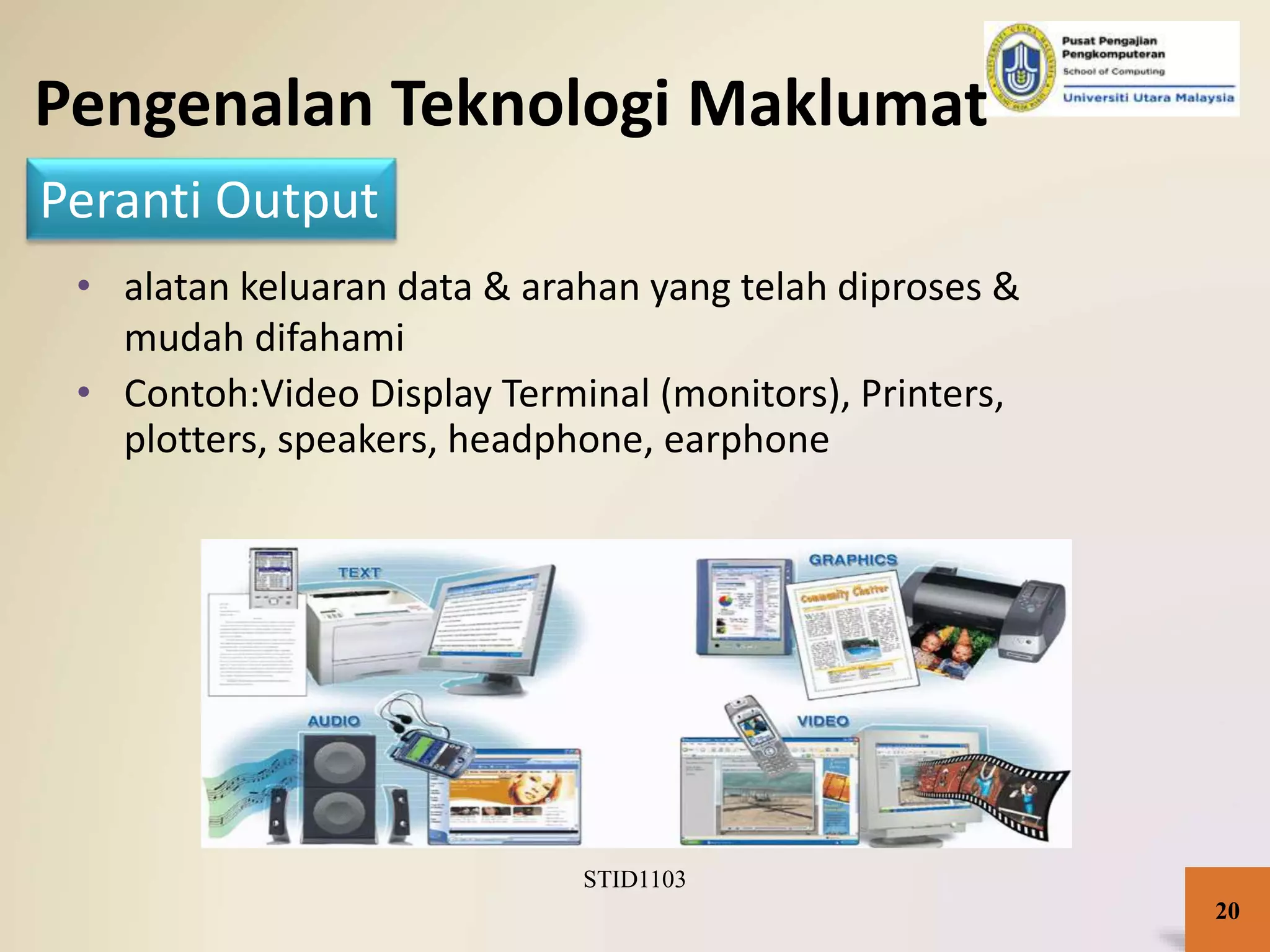BAB 1 Pengenalan teknologi maklumat | PPTX