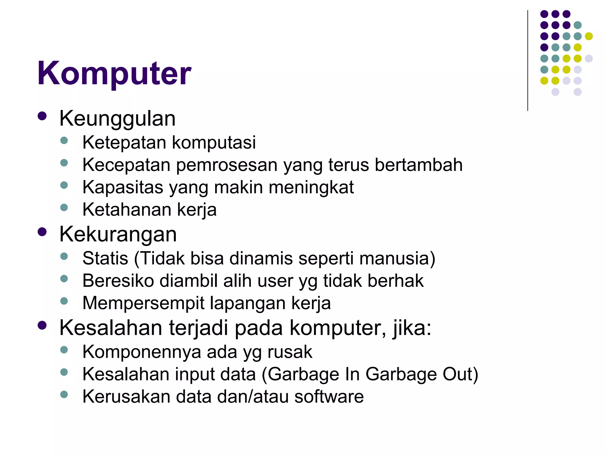 01 pengetahuan dasar komputer | PPT