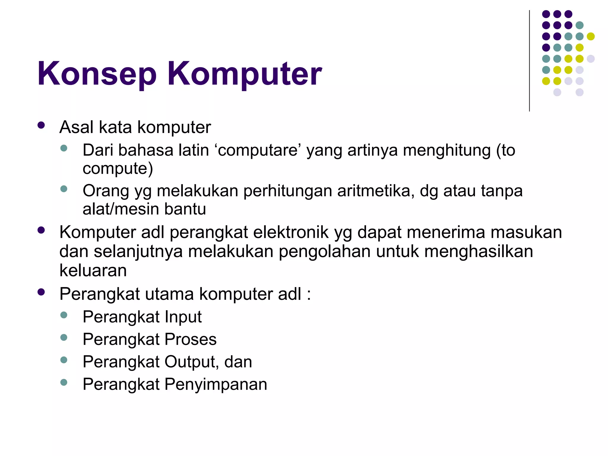01 pengetahuan dasar komputer | PPT