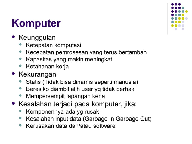 01 pengetahuan dasar komputer | PPT