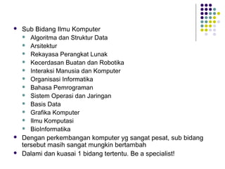 01 pengetahuan dasar komputer | PPT