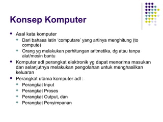 01 pengetahuan dasar komputer | PPT