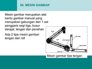 01-peralatan-gambar-new menggambar teknik mesin | PPTX