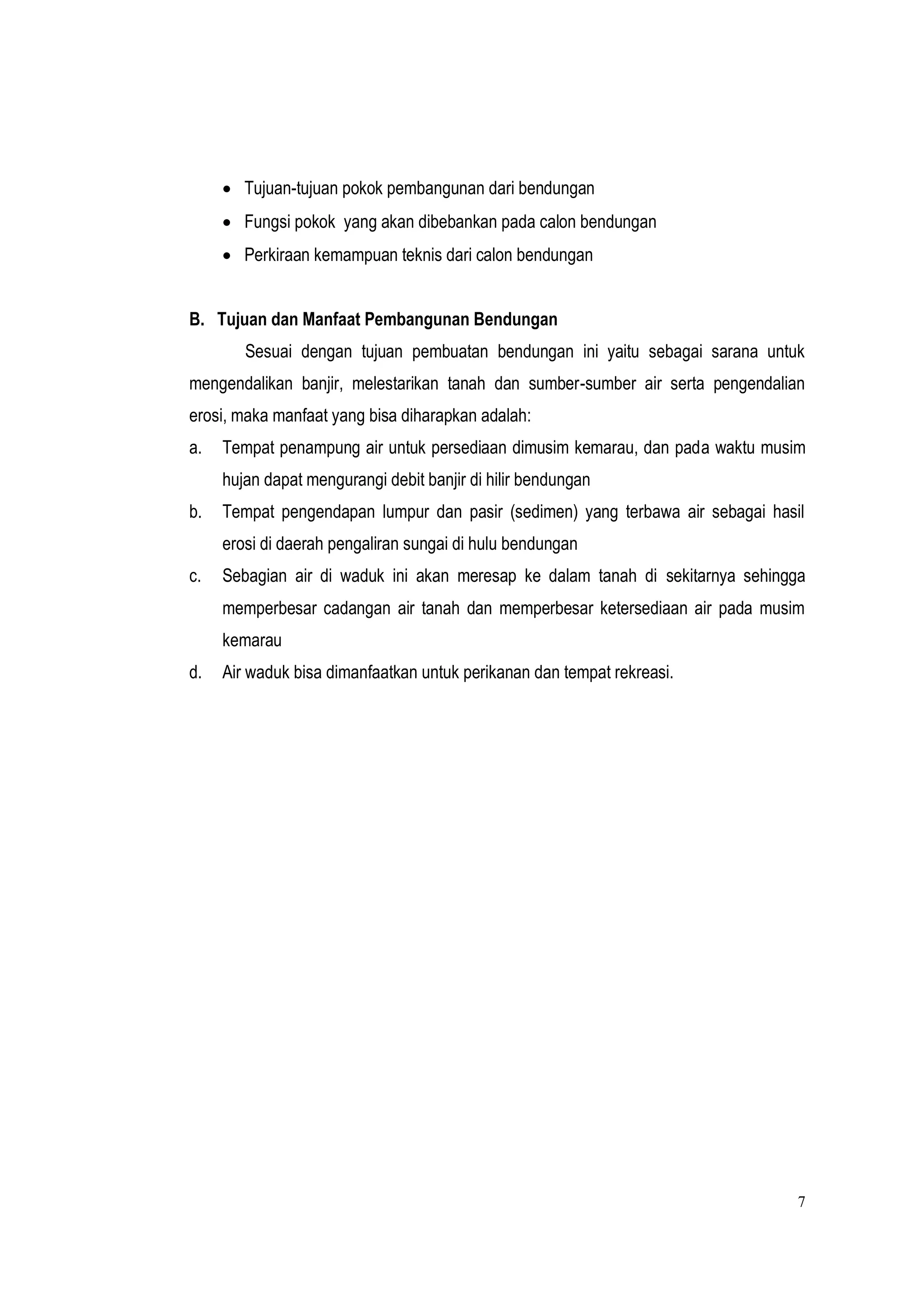 01 perencanaan bendungan-waduk | PDF