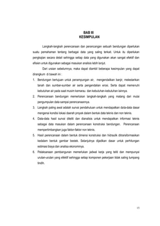 01 perencanaan bendungan-waduk | PDF