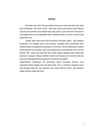 01 perencanaan bendungan-waduk | PDF