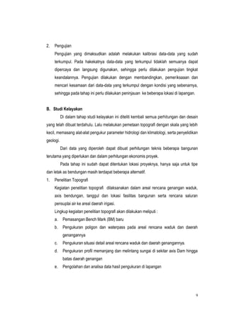 01 perencanaan bendungan-waduk | PDF