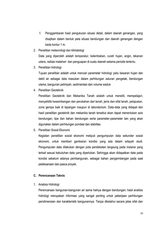 01 perencanaan bendungan-waduk | PDF