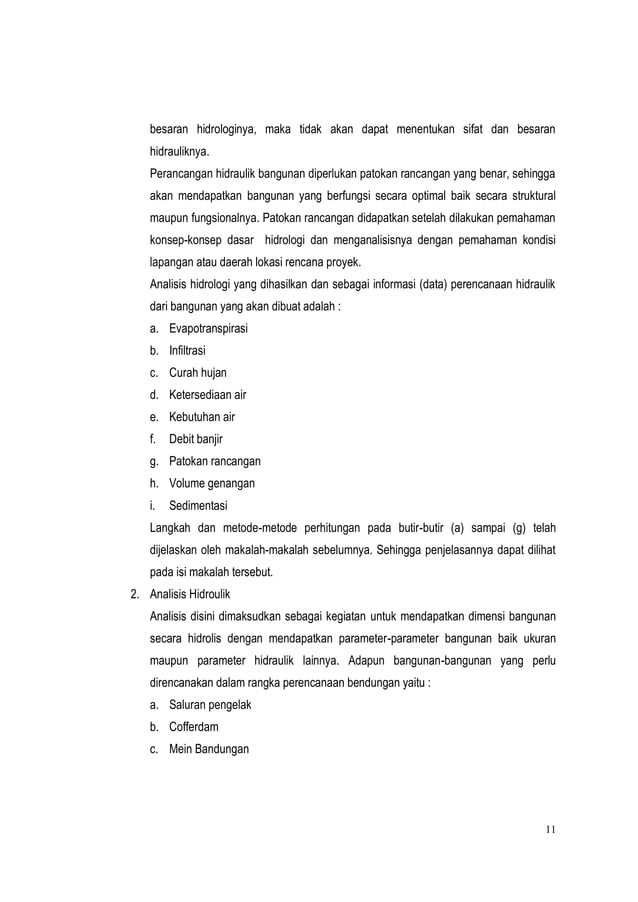 01 perencanaan bendungan-waduk | PDF