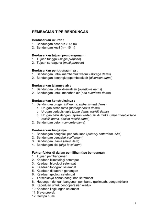 01 perencanaan bendungan-waduk | PDF