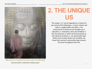 Personality Typologies | PPTX