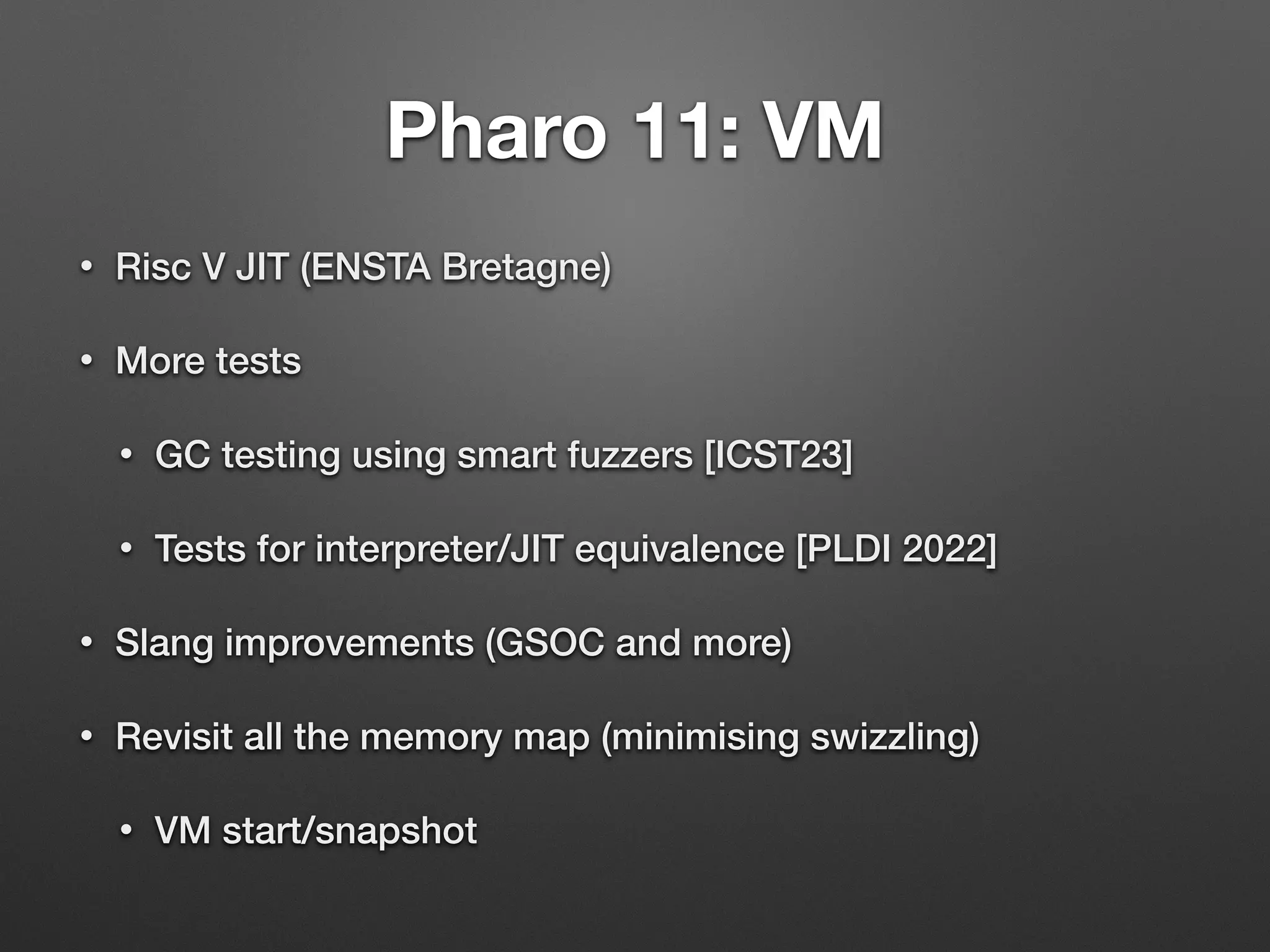 Pharo 11: A stabilization release | PDF