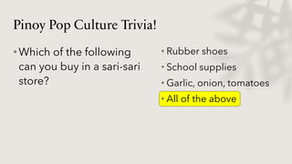 01-Philippine Pop Culture (General Subject) | PDF