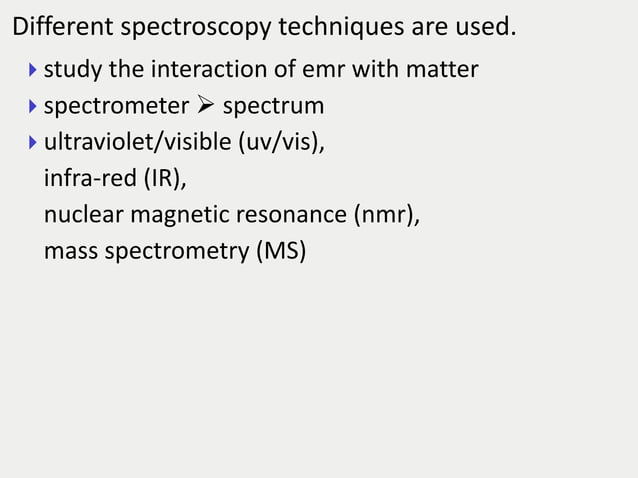 01 principle of molecular spectroscopy | PPTX