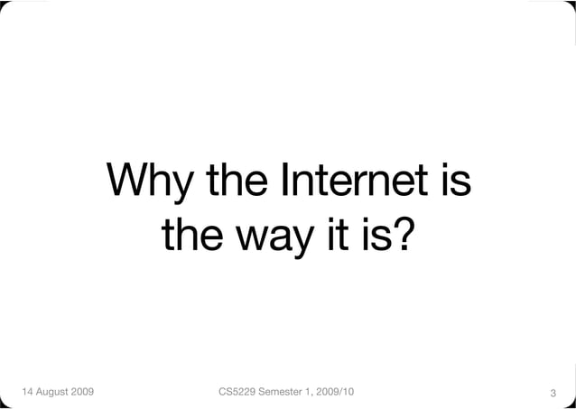 Lecture 1: Design Principles of the Internet | PDF | Computer ...