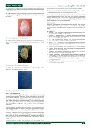 REVEALING SECRETS OF LATENT FINGERPRINTS THROUGH COSMETIC PRODUCTS | PDF
