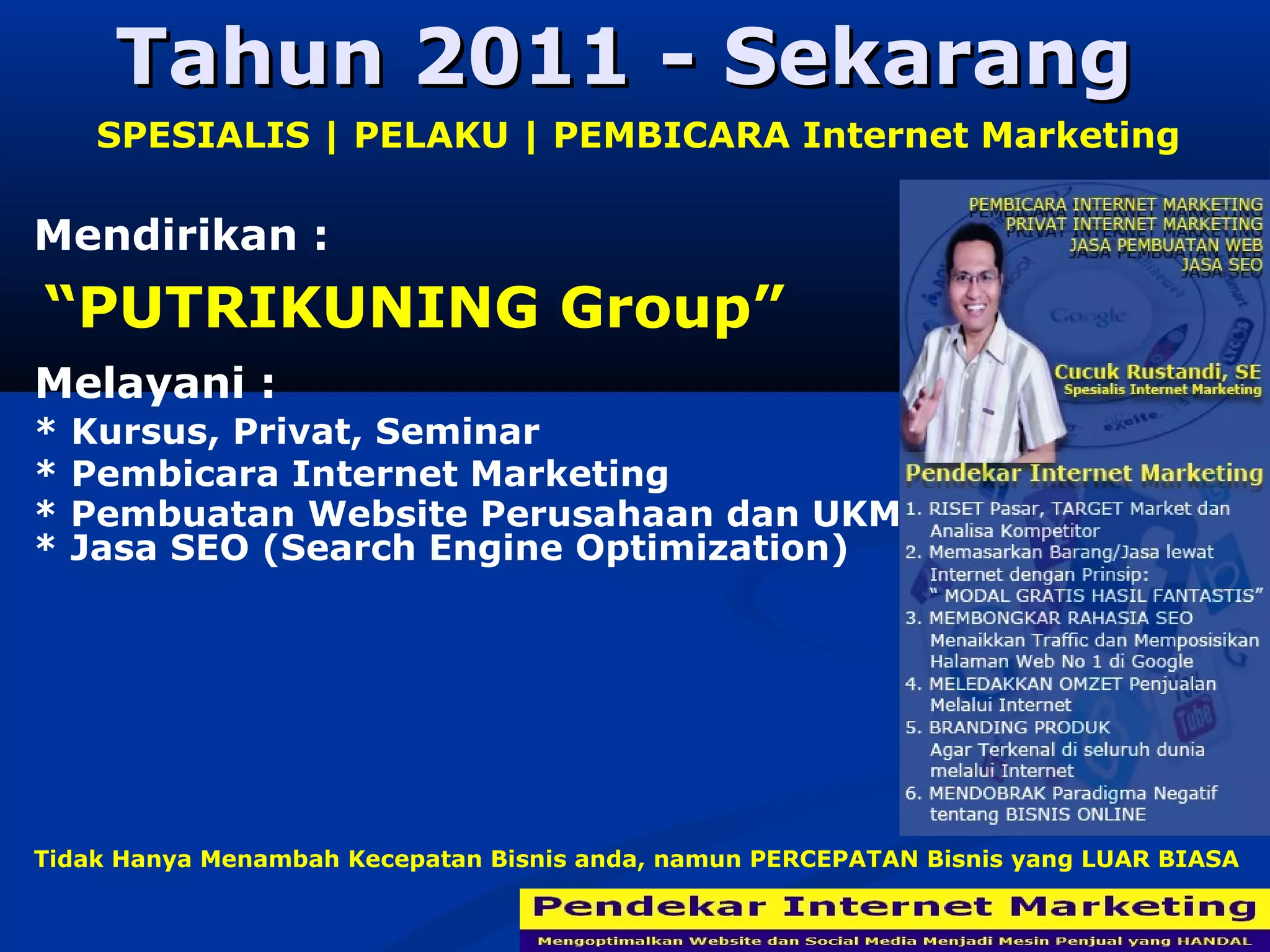 Profil Pembicara Seminar UKM Kewirausahaan | PPT