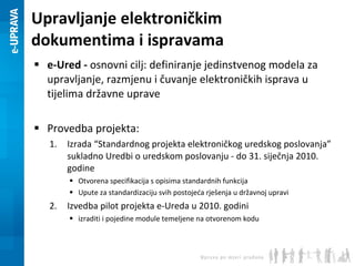 Provedba strategije razvoja e-Uprave u 2010. godini | PPT