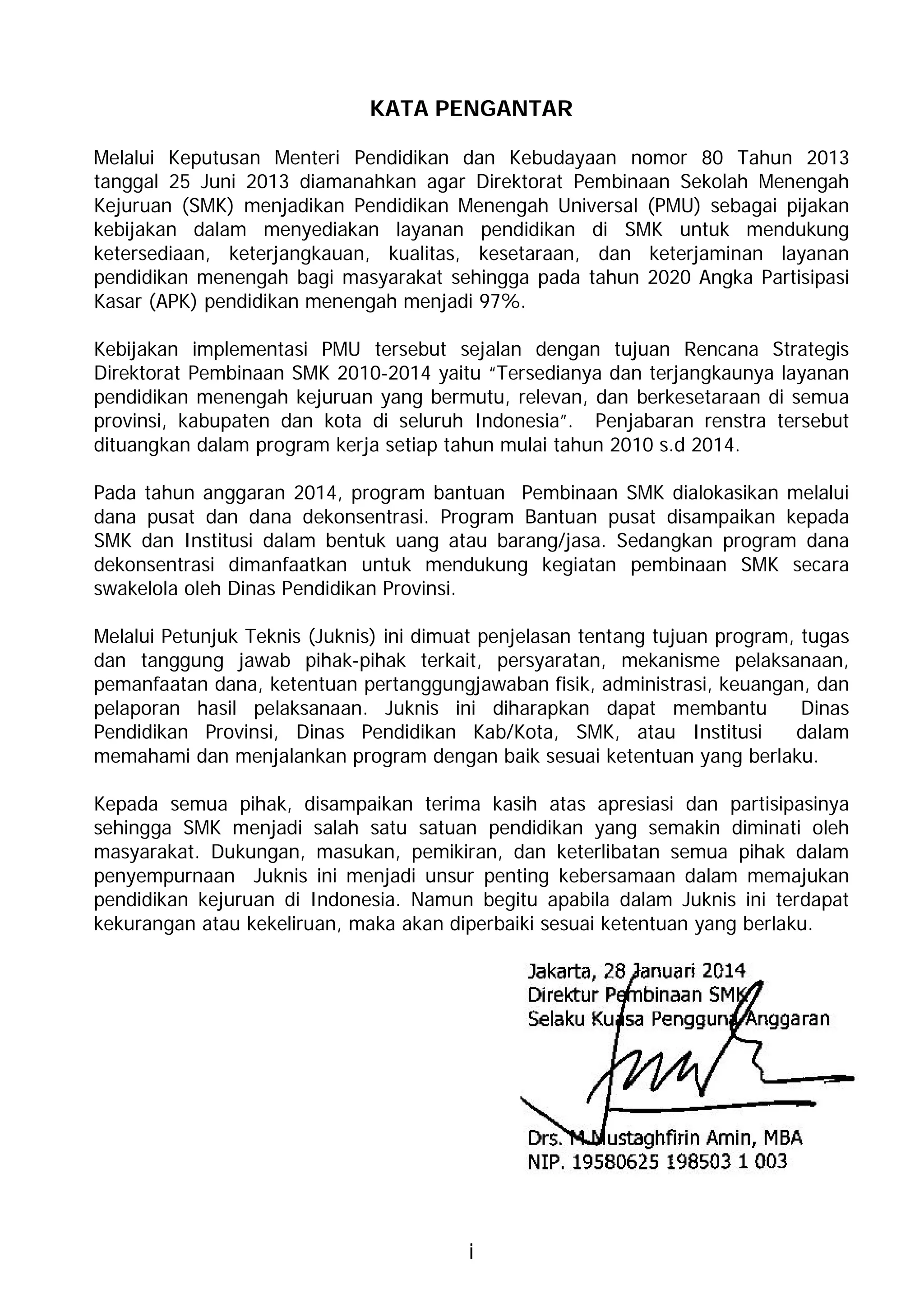 01 ps-2014 bantuan operasional sekolah (bos) smk | PDF
