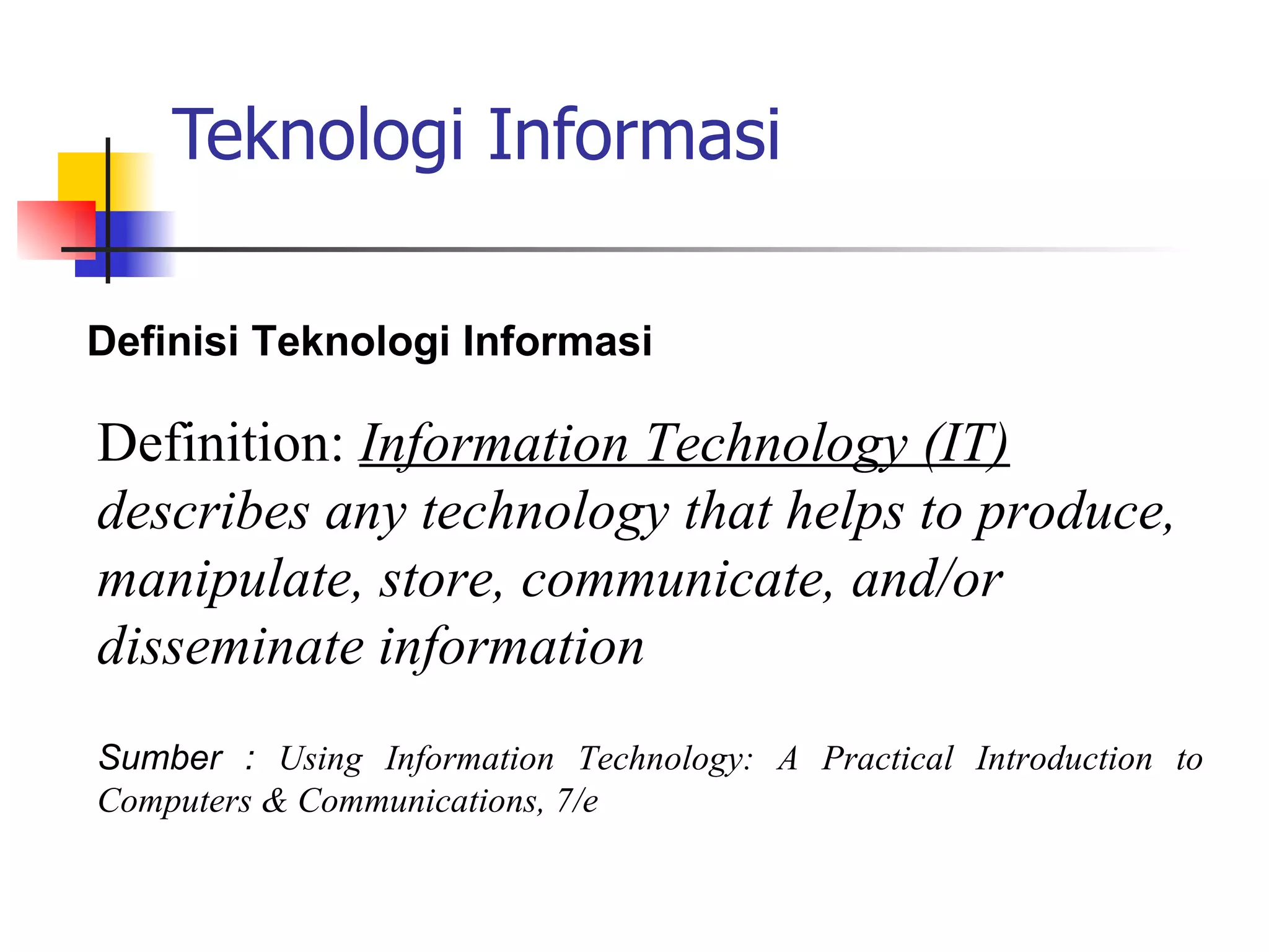 01. pti konsep dasar sistem komputer dan ti (ok)-rev-kur | PPT